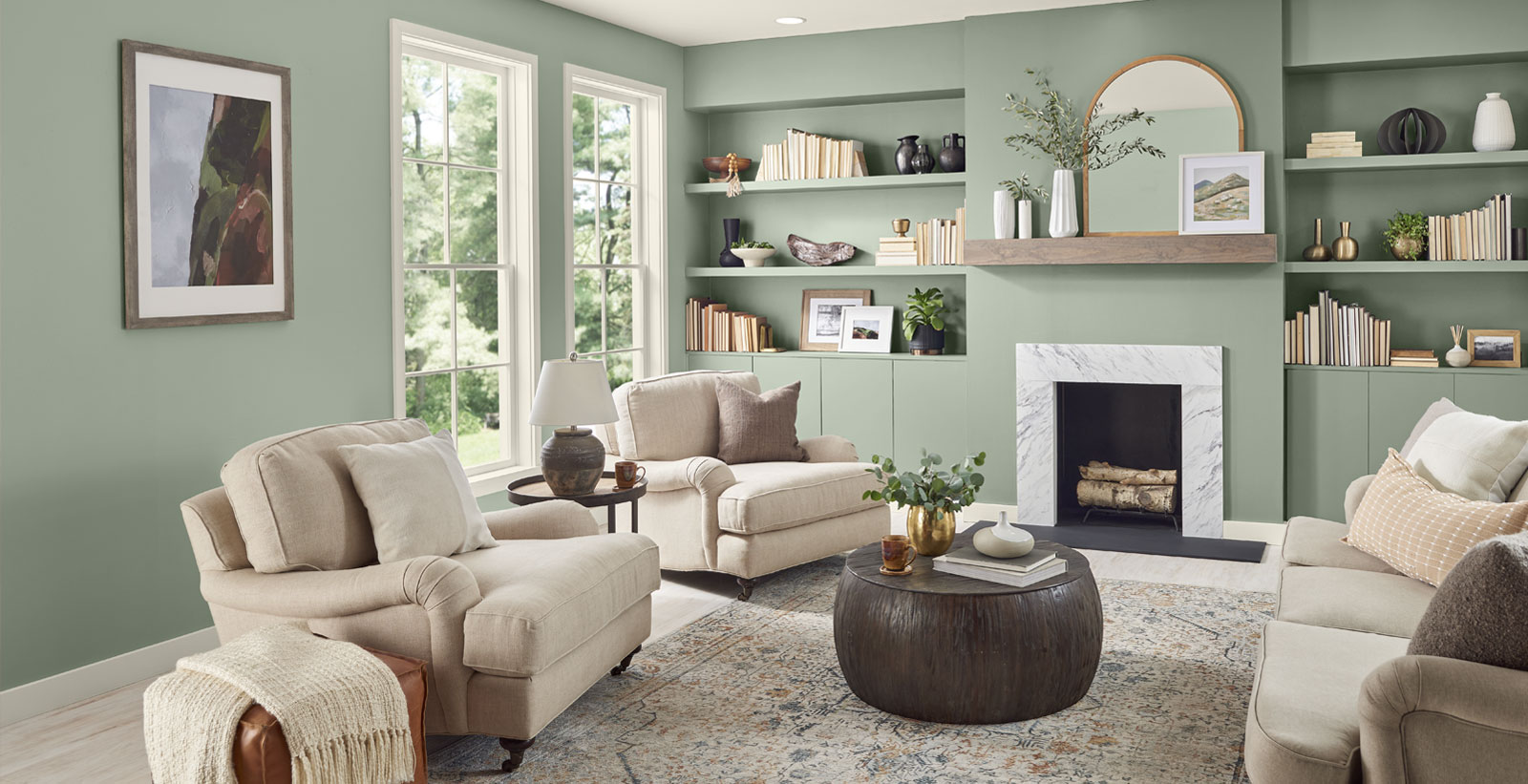 living verde clásico relajado y sereno